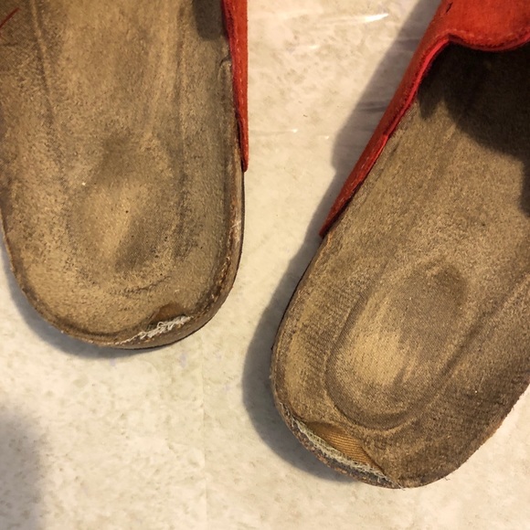 Shoes | Red Suede Clogs | Poshmark